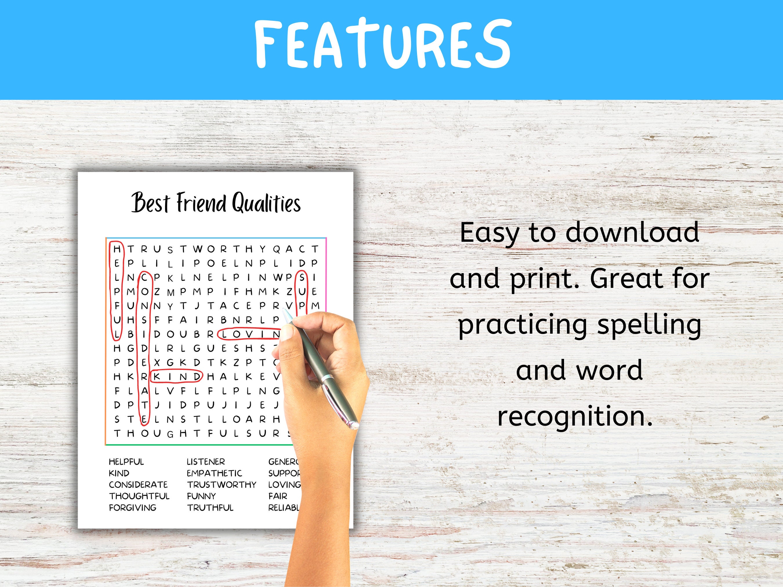 Kids Mental Health Printable Bundle, Anxiety Worksheets for Kids and ...