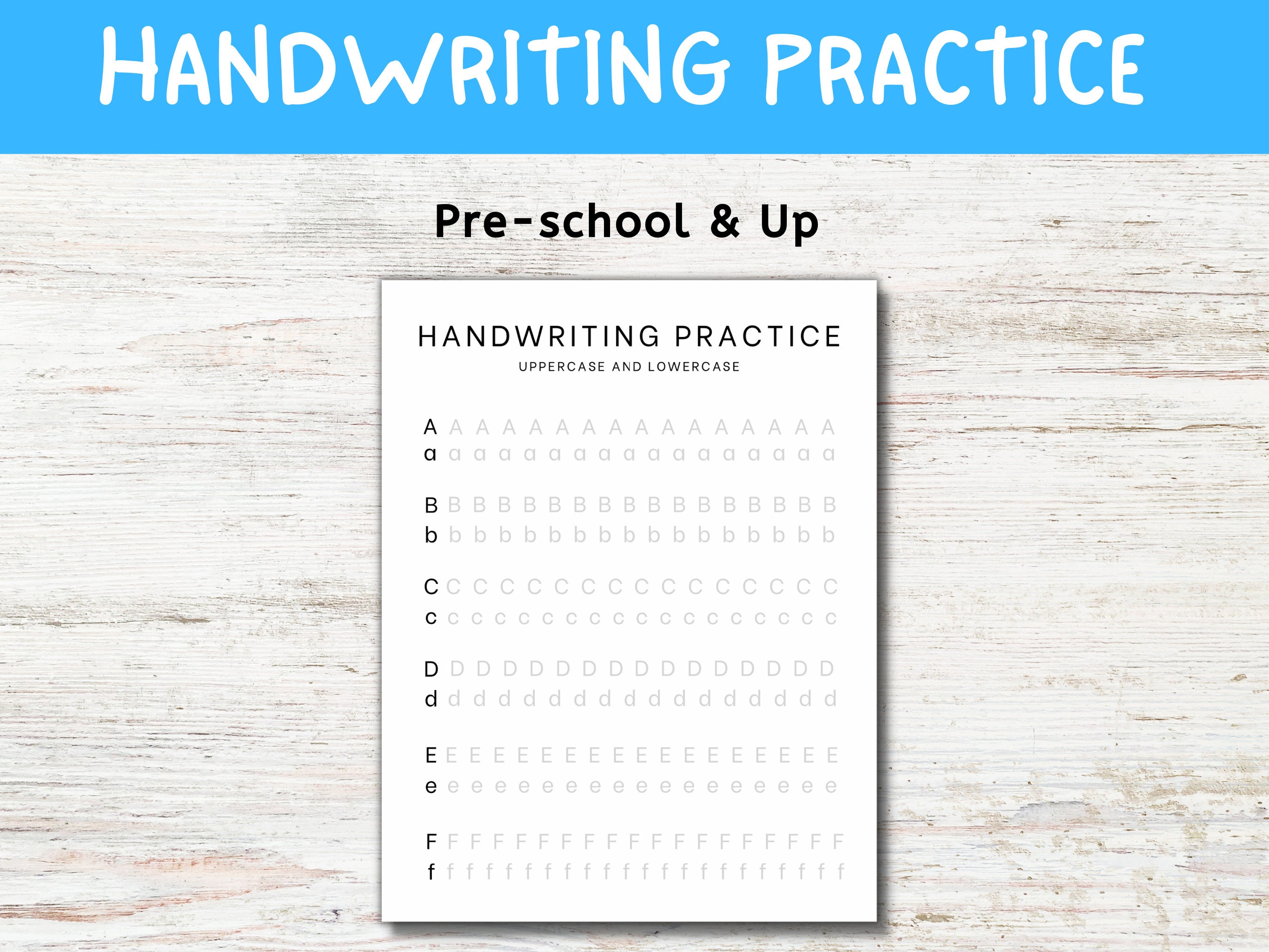 Handwriting Practice Sheets, Handwriting for Kids and Adults, Kids ...