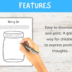 Worry Jar, Stress and Anxiety Relief for Kids and Teens, Depression ...