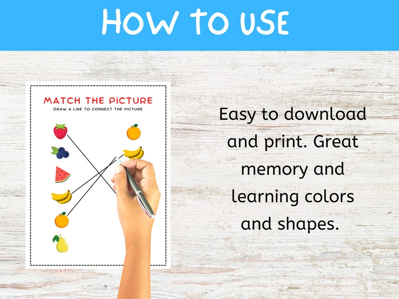 3 Year Old Worksheets, Preschool Worksheets, Matching Shapes, Printable ...