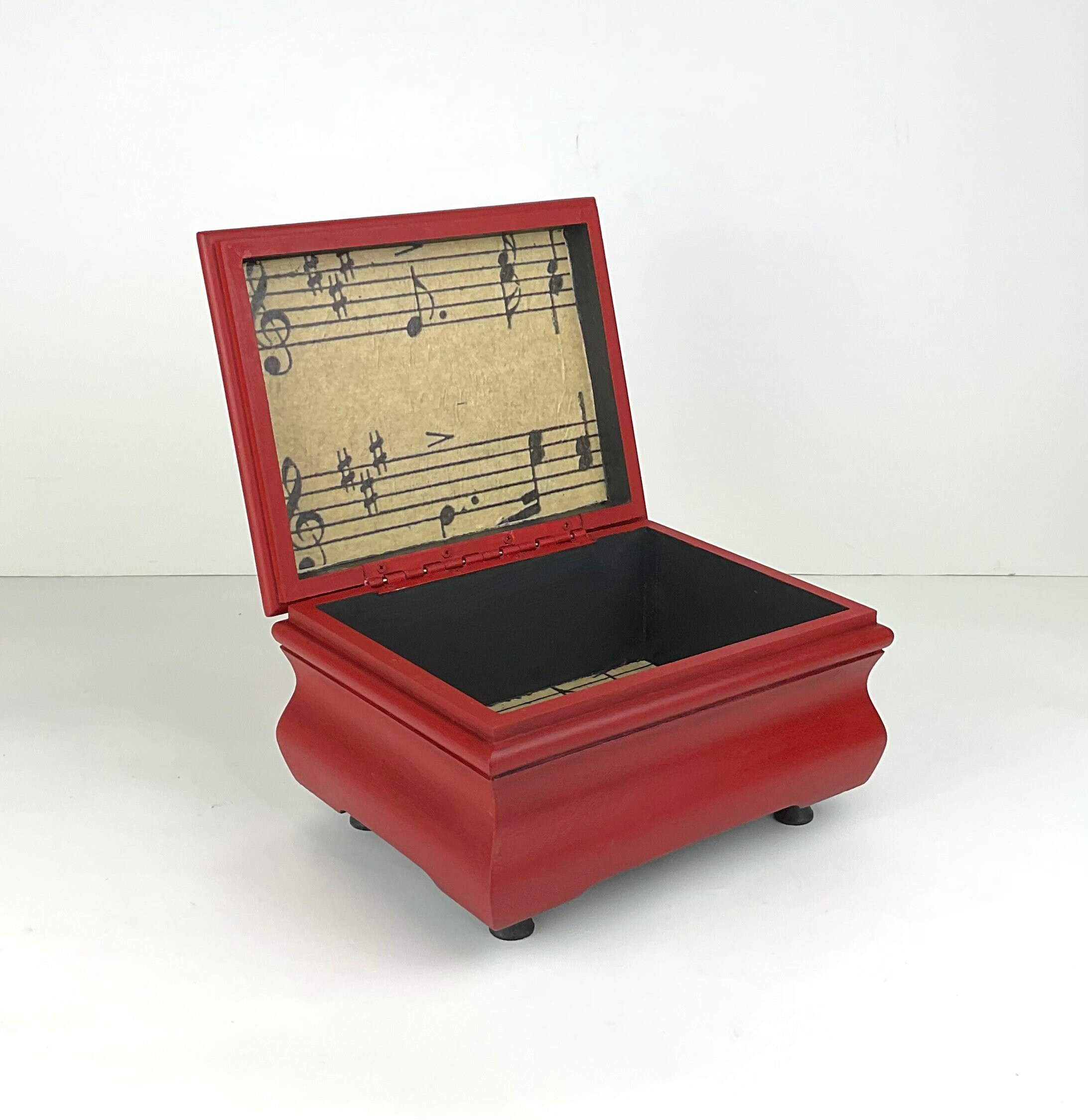 Red Keepsake Box, Vintage Trinket Box, Container, Storage, Stash Box ...