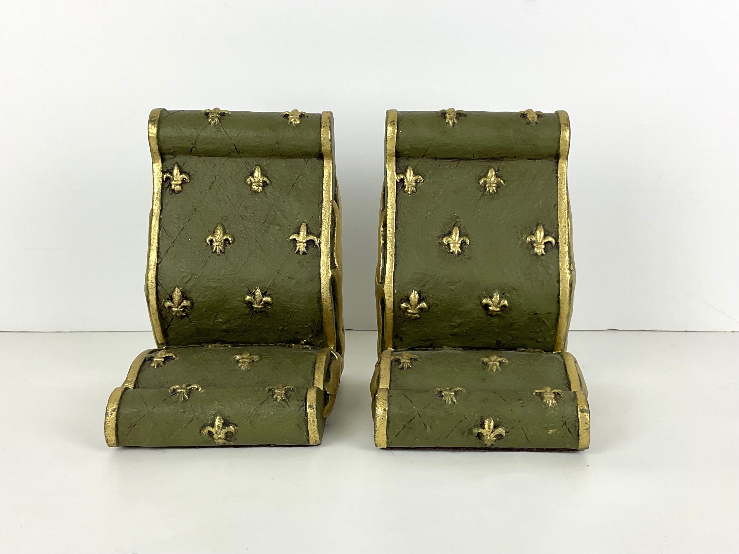 Upcycled Bookends, Heavy Bookends, Resin Bookends, Hand Painted ...