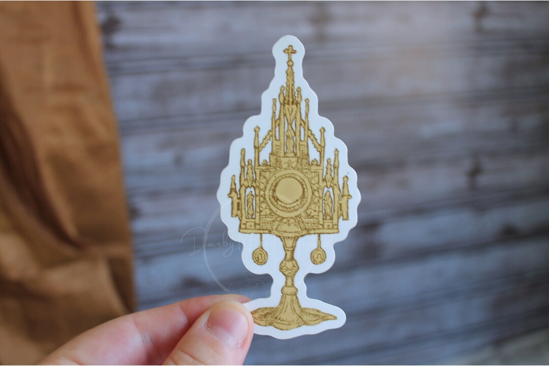 Monstrance Vinyl Sticker (adoration, Blessed Sacrament, Eucharist ...