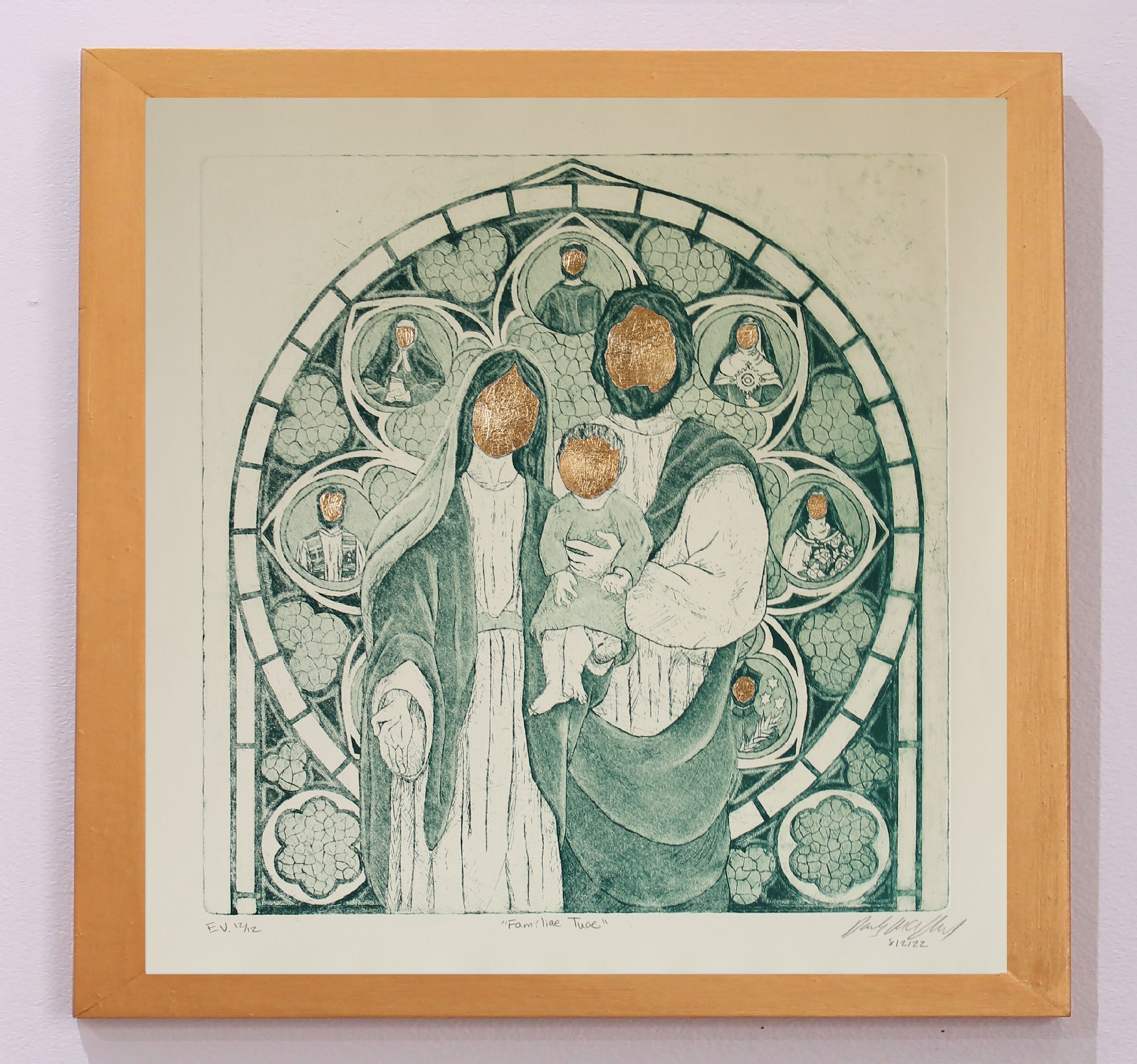 Familíae Tuae (the Holy Family Original Artwork, Catholic Devotional of ...