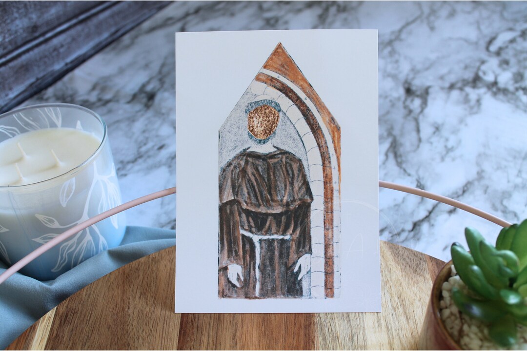 St. Francis of Assisi Greeting Card, Holy Card, and Art Print (A6 Cards ...