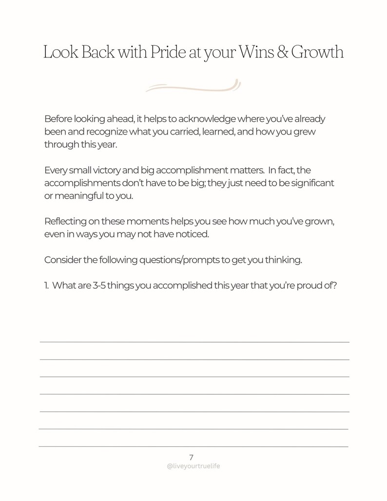 Your Year in Review 2025 | Guided Reflection Journal for Clarity ...