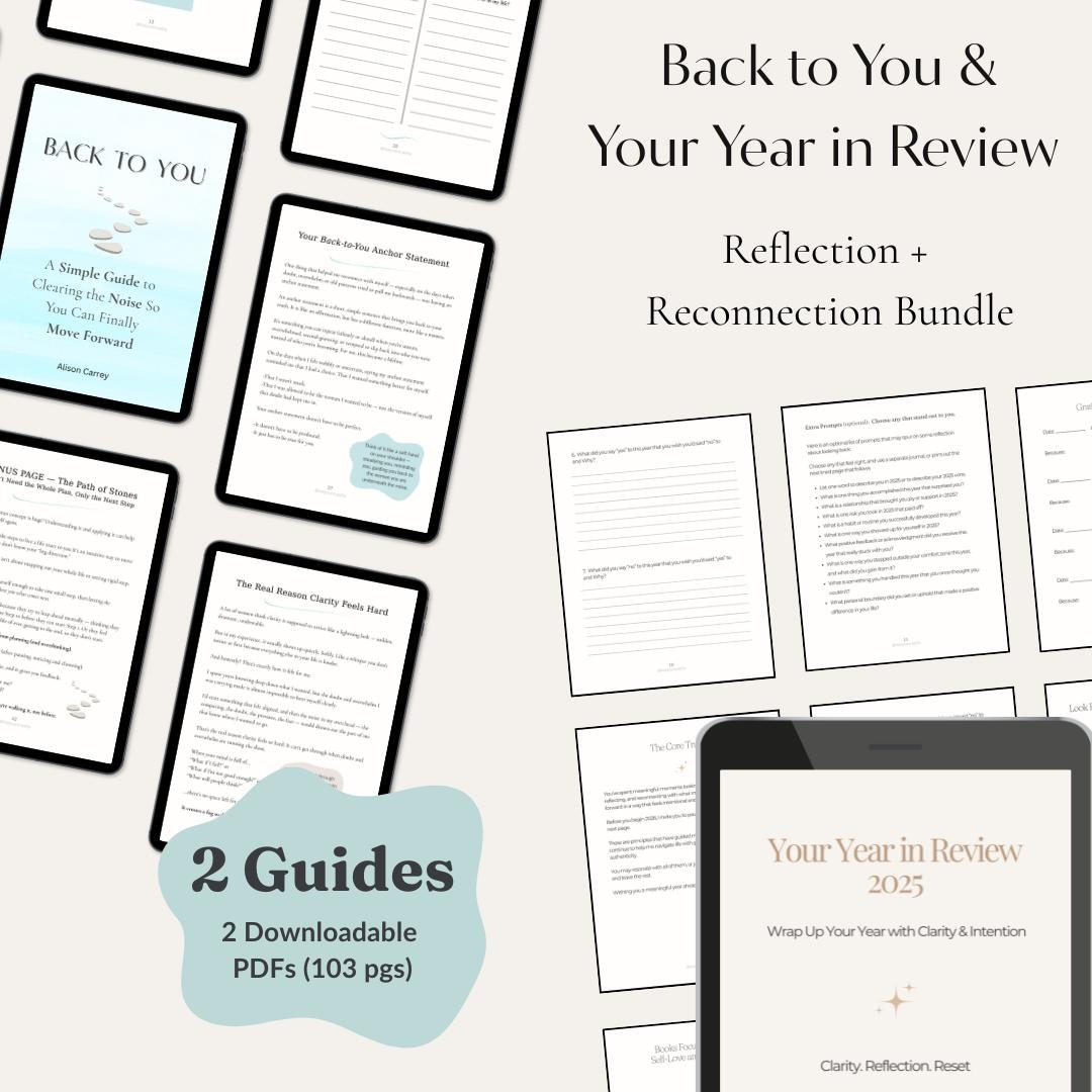 Guided Reflection Journal Bundle | Clarity, Self-trust & Growth - Etsy