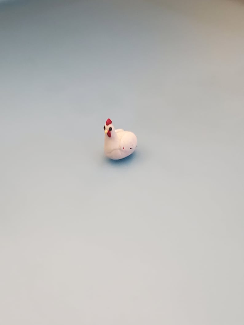 Miniature Cute Polymer Clay Chicken - Etsy