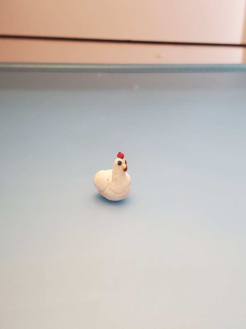 Miniature Cute Polymer Clay Chicken - Etsy