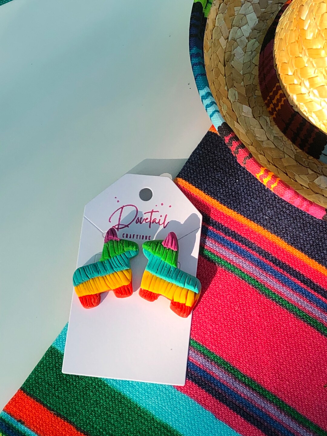 Piñata Polymer Clay Earrings, Mexican Burro Earrings, Latino-inspired ...