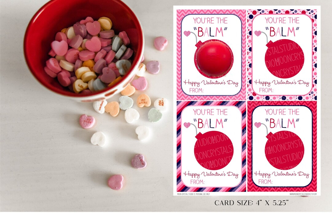 You're the Balm Valentine's Day Cards, Printable Valentine Cards for ...