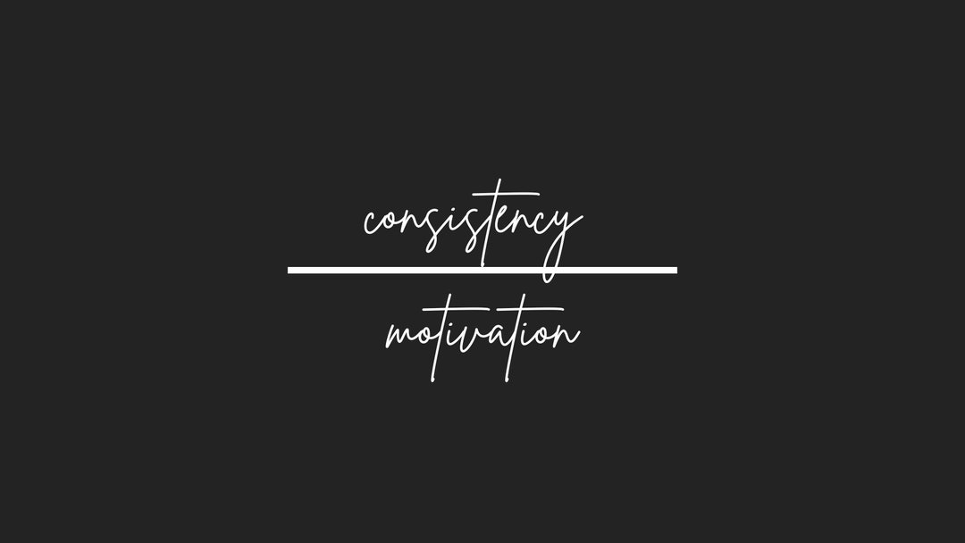 Laptop Wallpaper Consistency Over Motivation Dark Gray - Etsy
