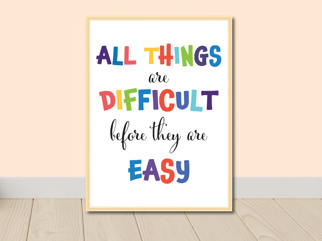 Motivational Wall Art, Motivational Poster for Kids, Classroom ...
