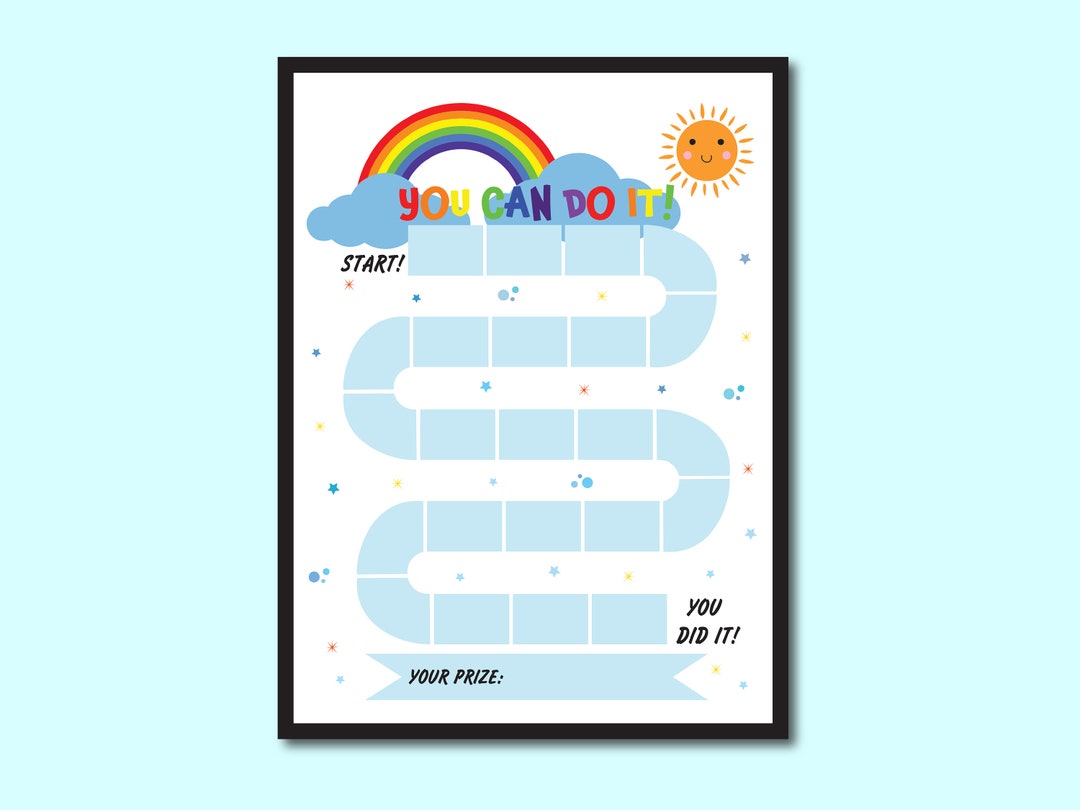 Printable Reward Chart, Potty Training Chart, Boys Sticker Chart ...