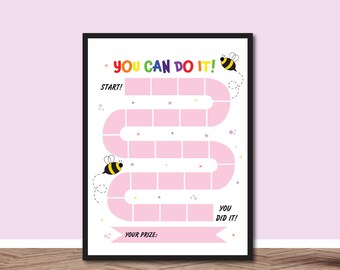 Printable Reward Chart, Toddler Reward Chart for Behavior and Potty ...