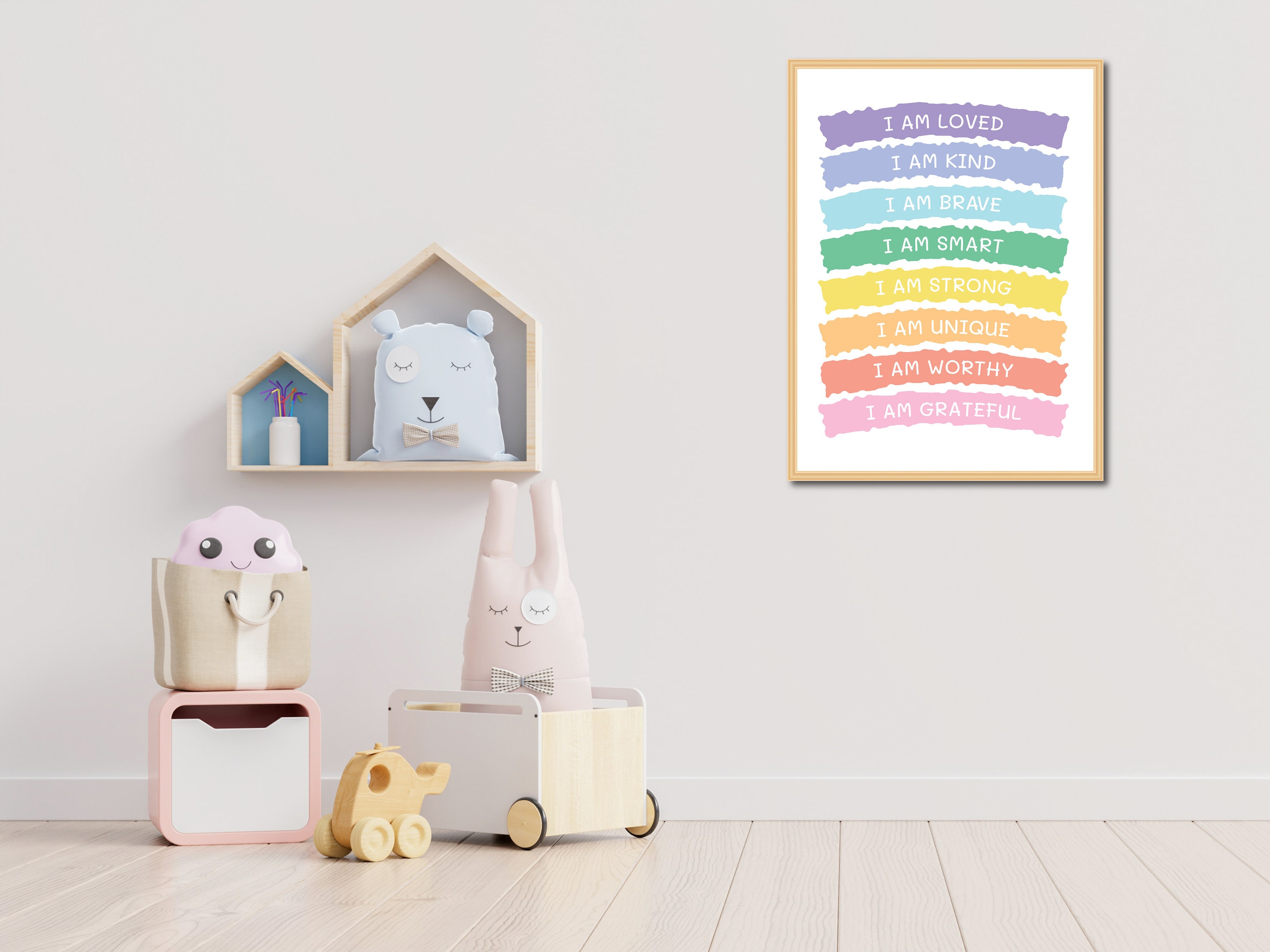 Kids Room Decor, Affirmations for Kids, Motivational Art, Kids Room ...