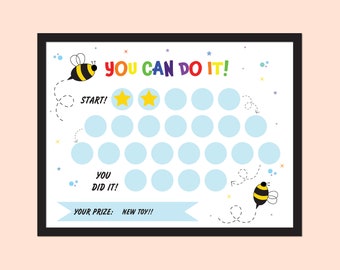 Printable Reward Chart, Potty Training Chart, Boys Sticker Chart ...
