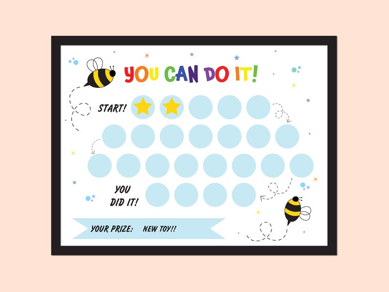 Printable Reward Chart, Potty Training Chart, Boys Sticker Chart ...