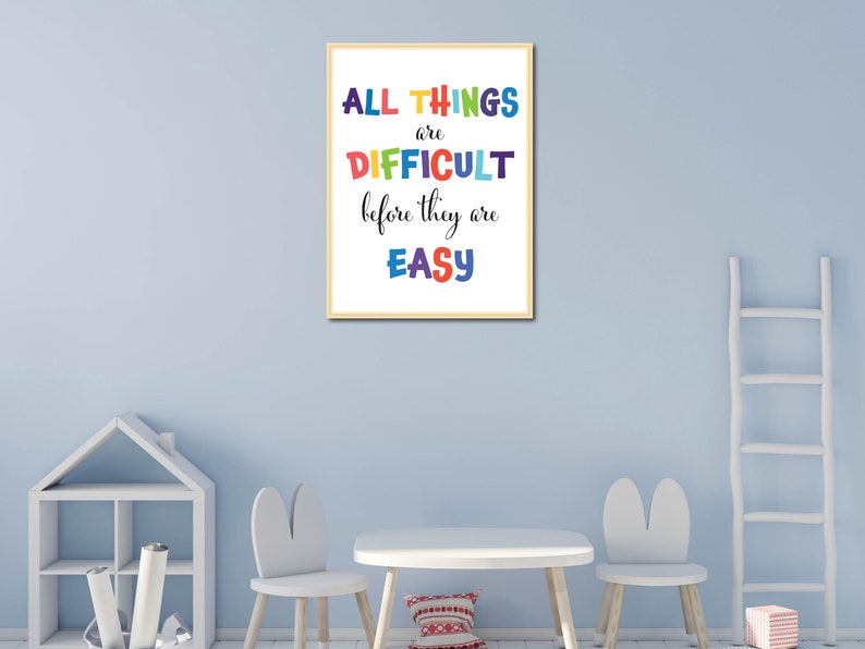 Motivational Wall Art, Motivational Poster for Kids, Classroom ...