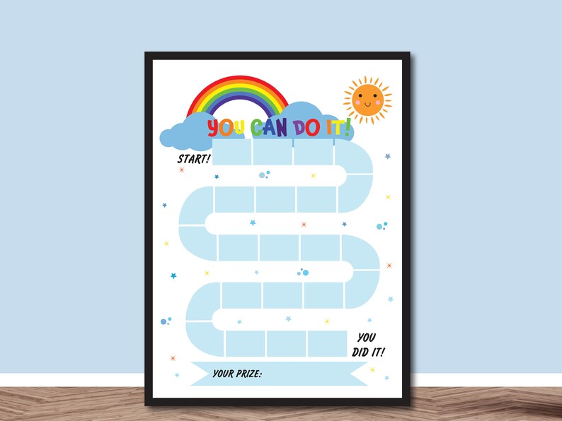 Printable Reward Chart, Potty Training Chart, Boys Sticker Chart ...