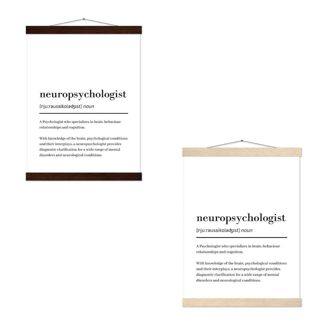 Neuropsychology Art Matte Paper Poster With Hanger, Neuropsychology ...