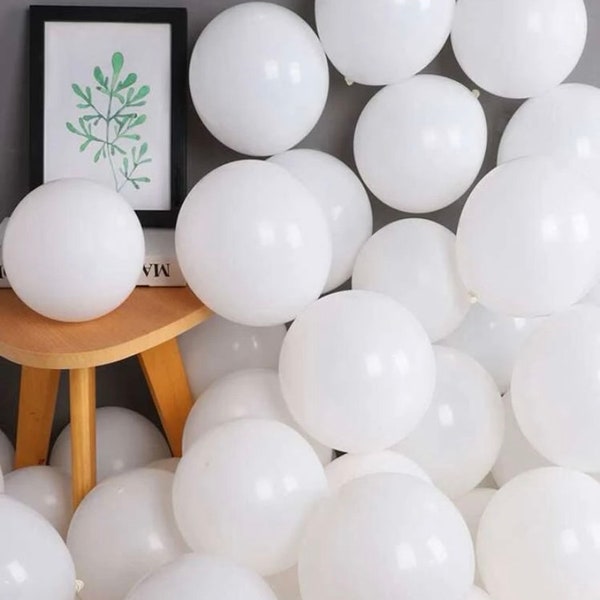 Large White Balloons - Etsy