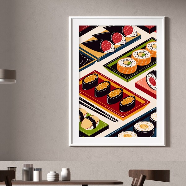 Sushi Poster - Etsy