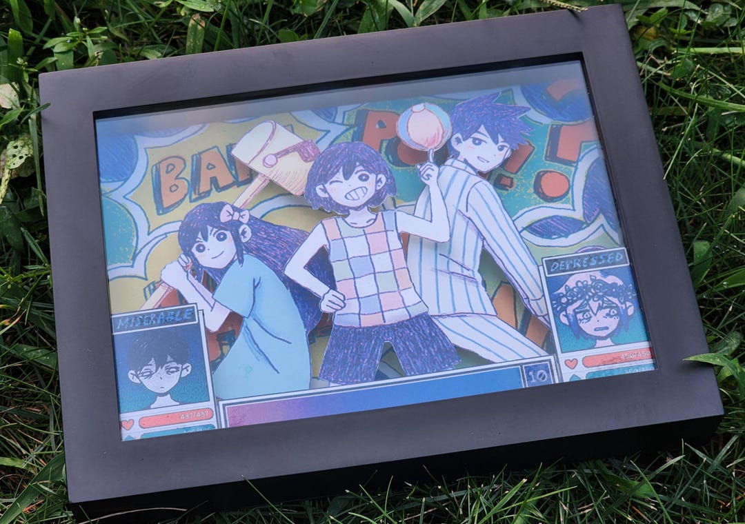Omori Friends Fight Shadow Box - Etsy