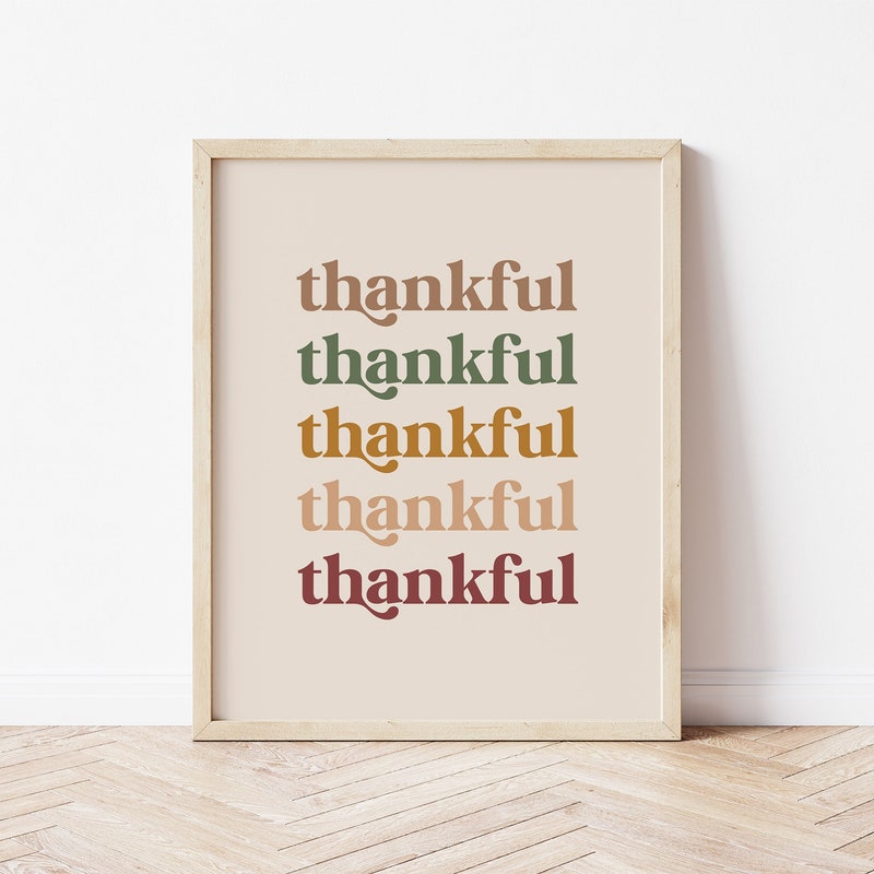 Thankful Print - Etsy