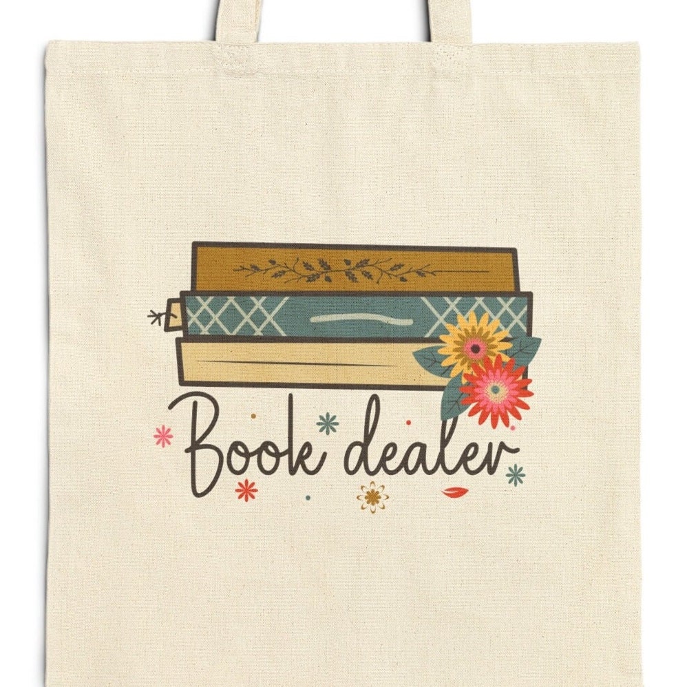 Library Bag Cotton Canvas Tote Bag for Readers, Teacher Book Bag, Kids ...