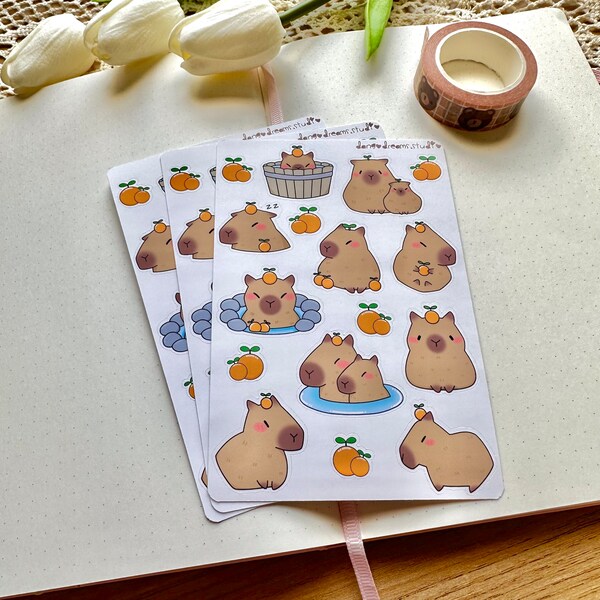 Capybara Stickers - Etsy