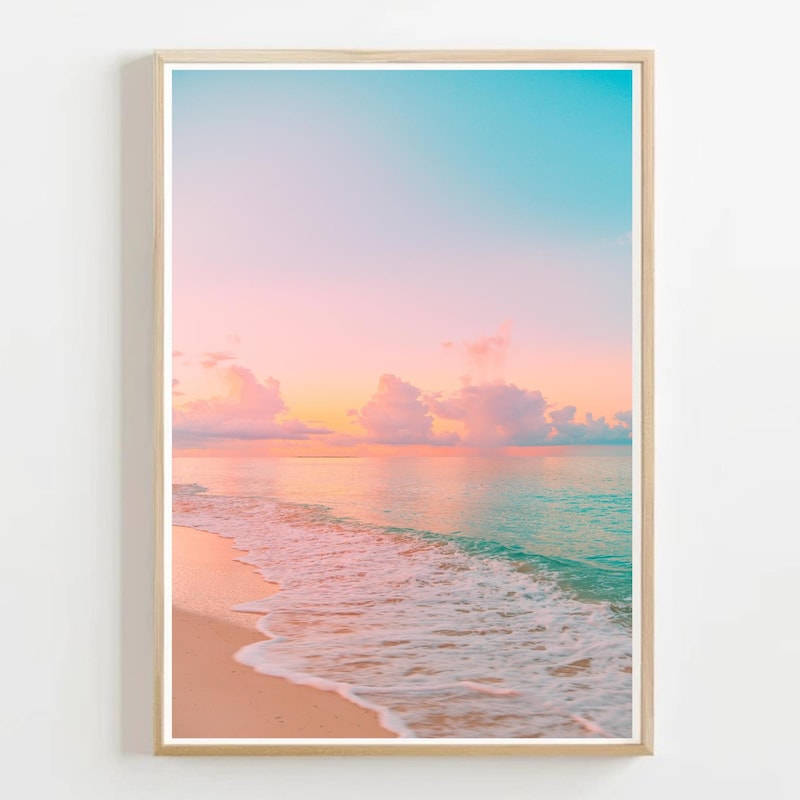 Pastel Sunset Art - Etsy