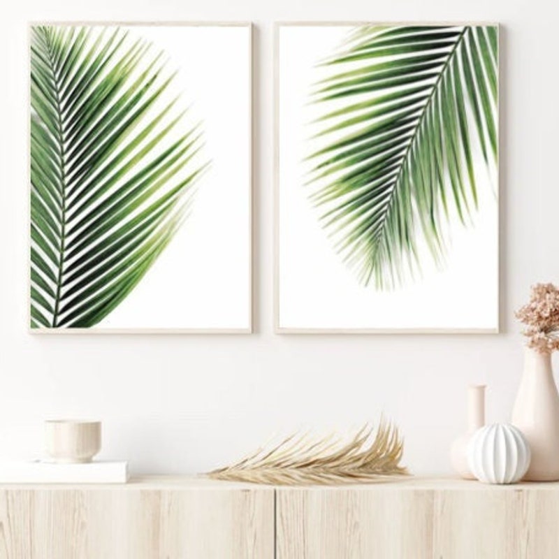 Palm Leaf Print - Etsy
