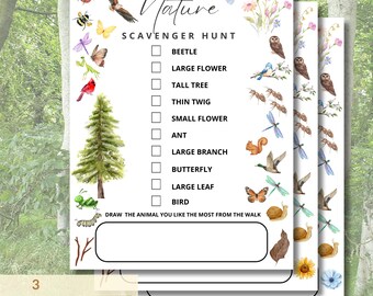 Nature Treasure Hunt for Kids | Nature Scavenger Hunt for Kids ...