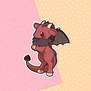 Cute Cryptids Sticker Pack Waterproof Vinyl Stickers 6 Chibi Monsters ...