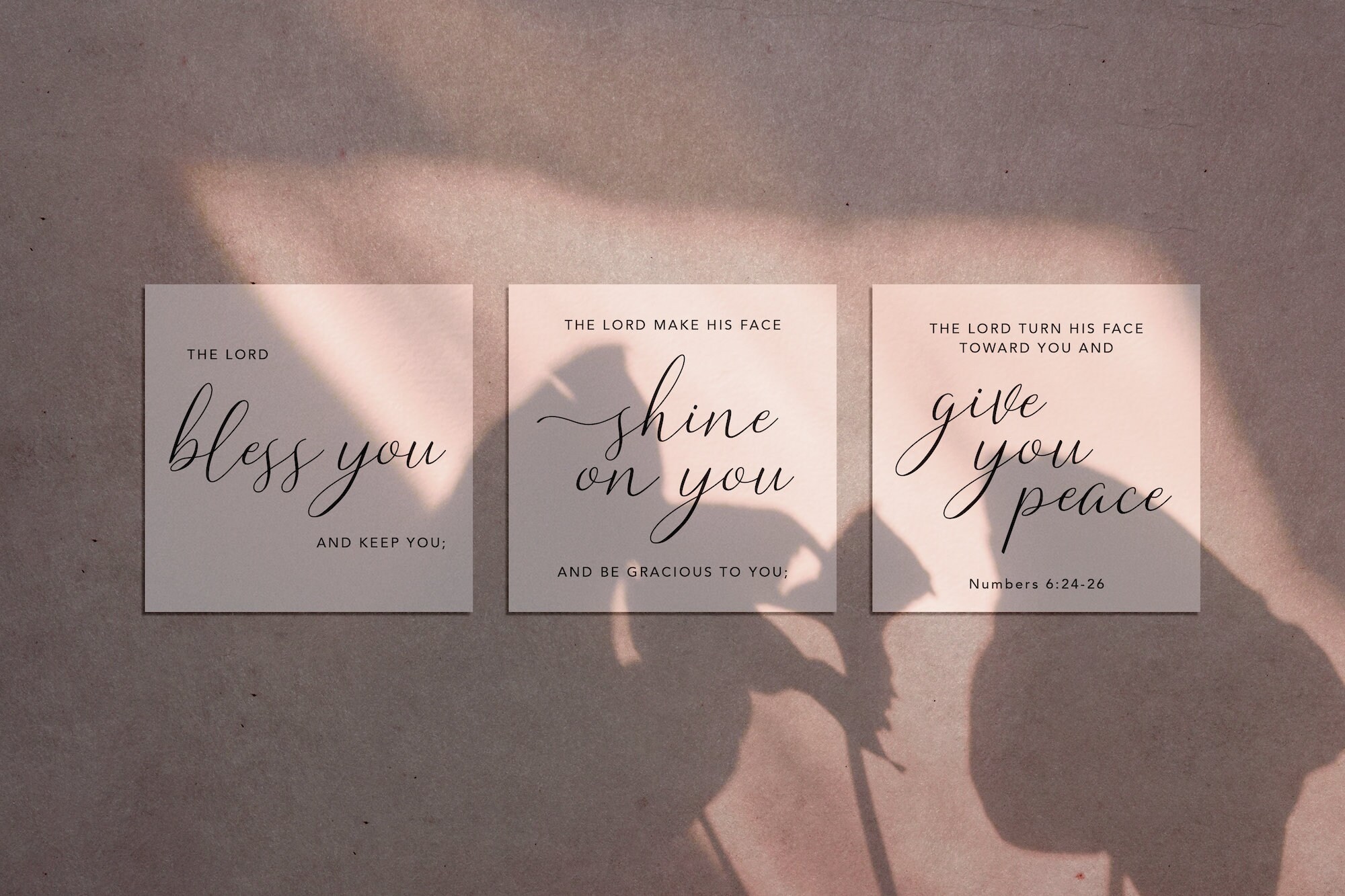 Numbers 6:24-26 Blessing the Lord Bless You & Keep You Set - Etsy