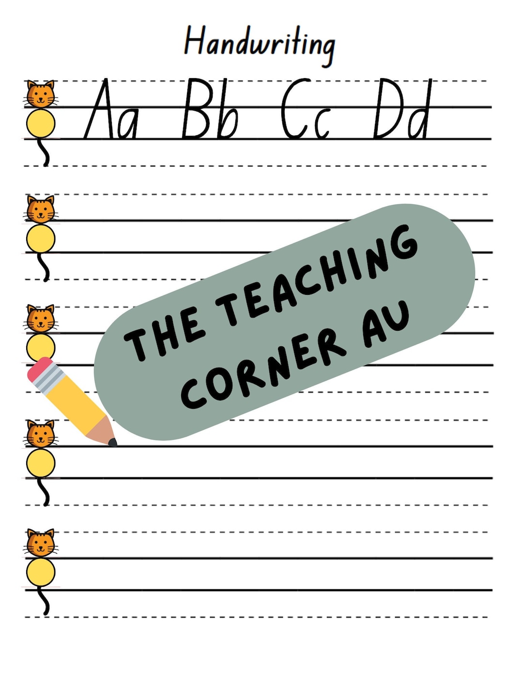 NSW Foundation Handwriting Sheet | Handwriting Guide | Handwriting ...