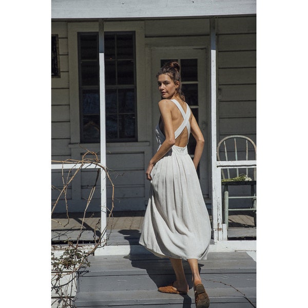 Cross Back Dress - Etsy