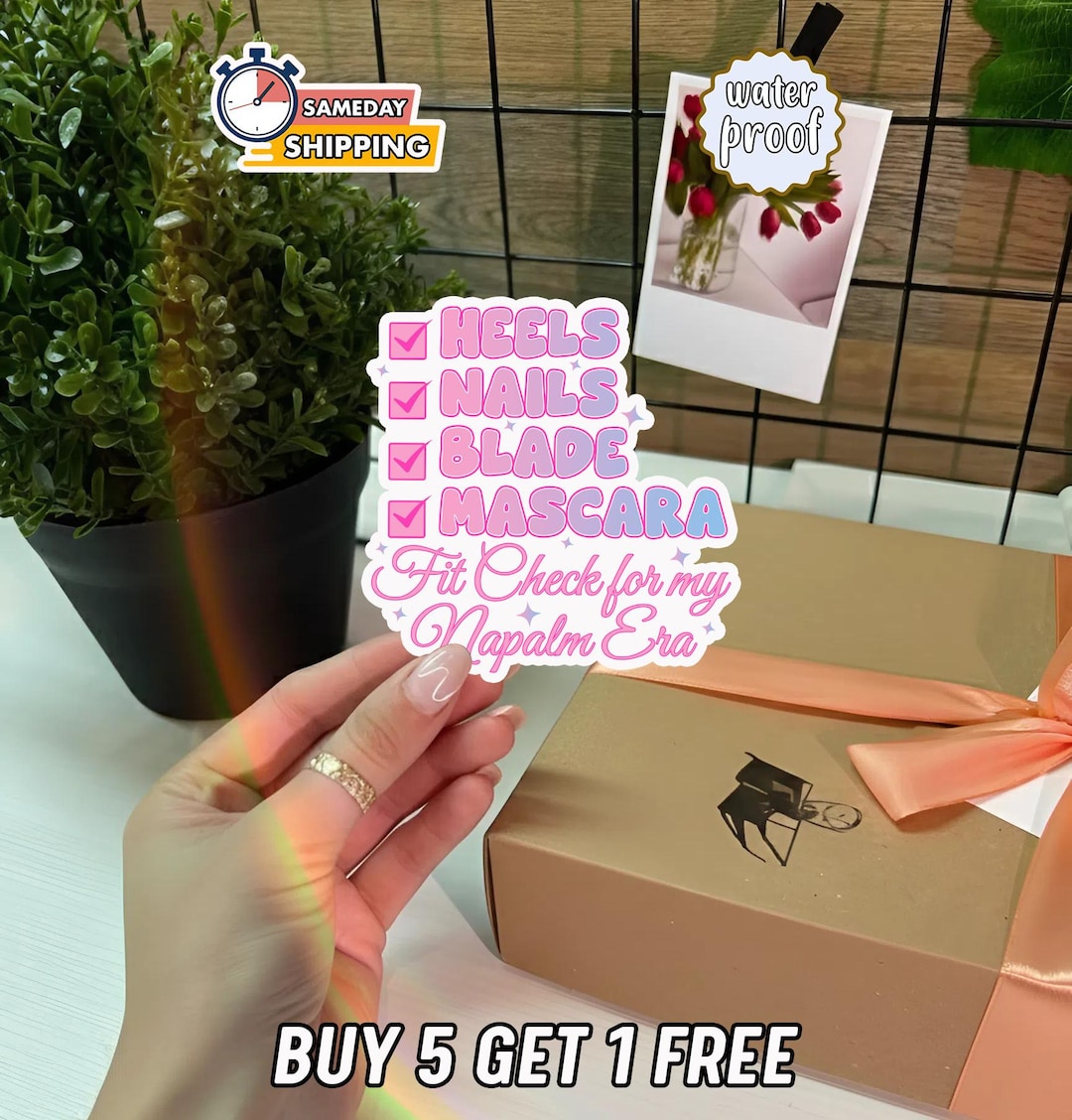 Kpop Aesthetic Sticker, Kawaii Korean Pop Vinyl Decal, Huntr X Inspired ...
