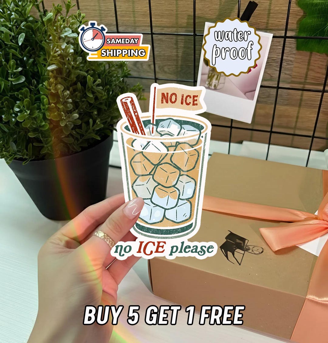No Ice Please Abolish ICE Sticker, Pro Immigration Vinyl Decal, Human ...