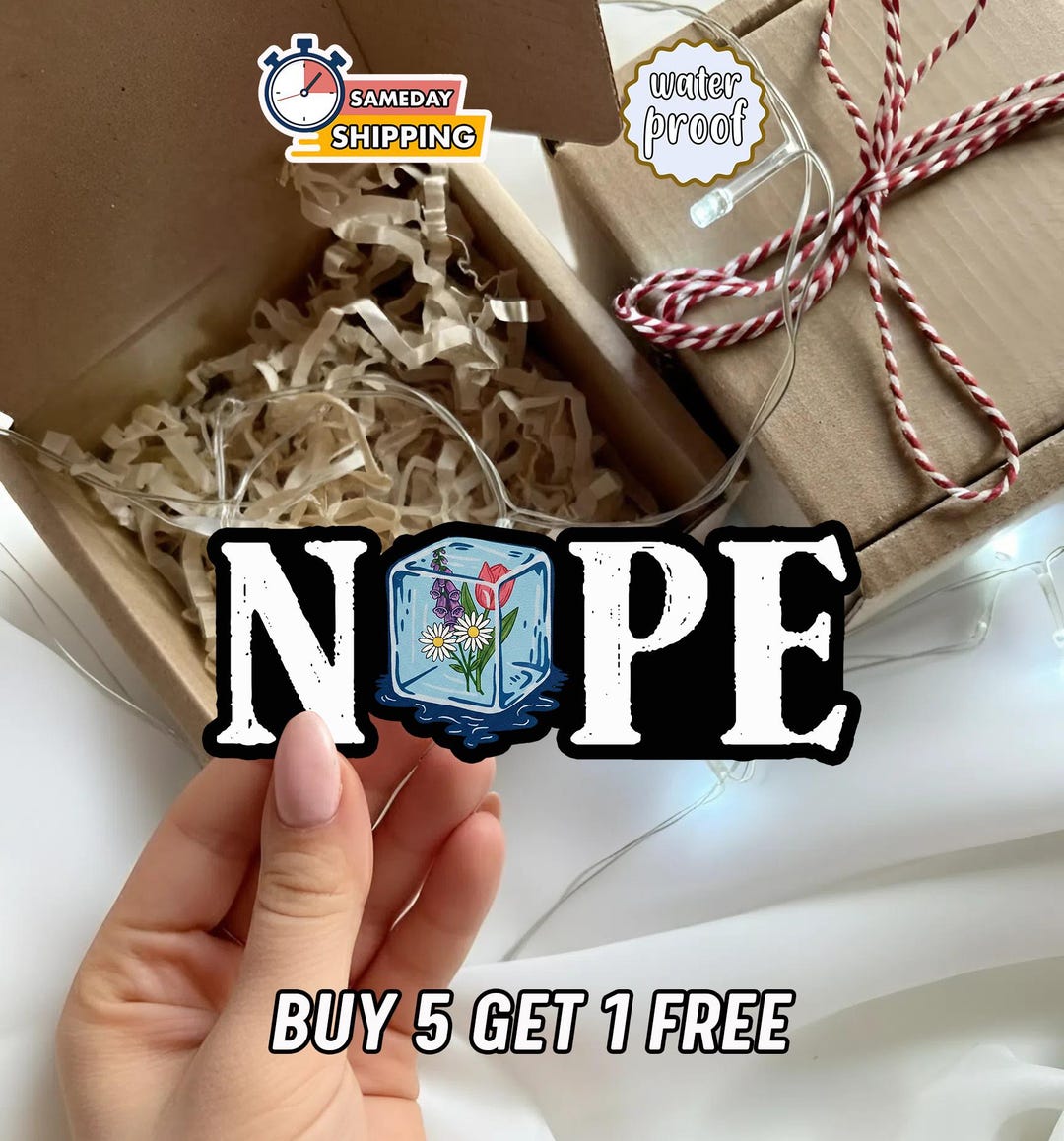 No ICE Protest Sticker, Anti ICE Activist Art, Melting Ice Cube Graphic ...