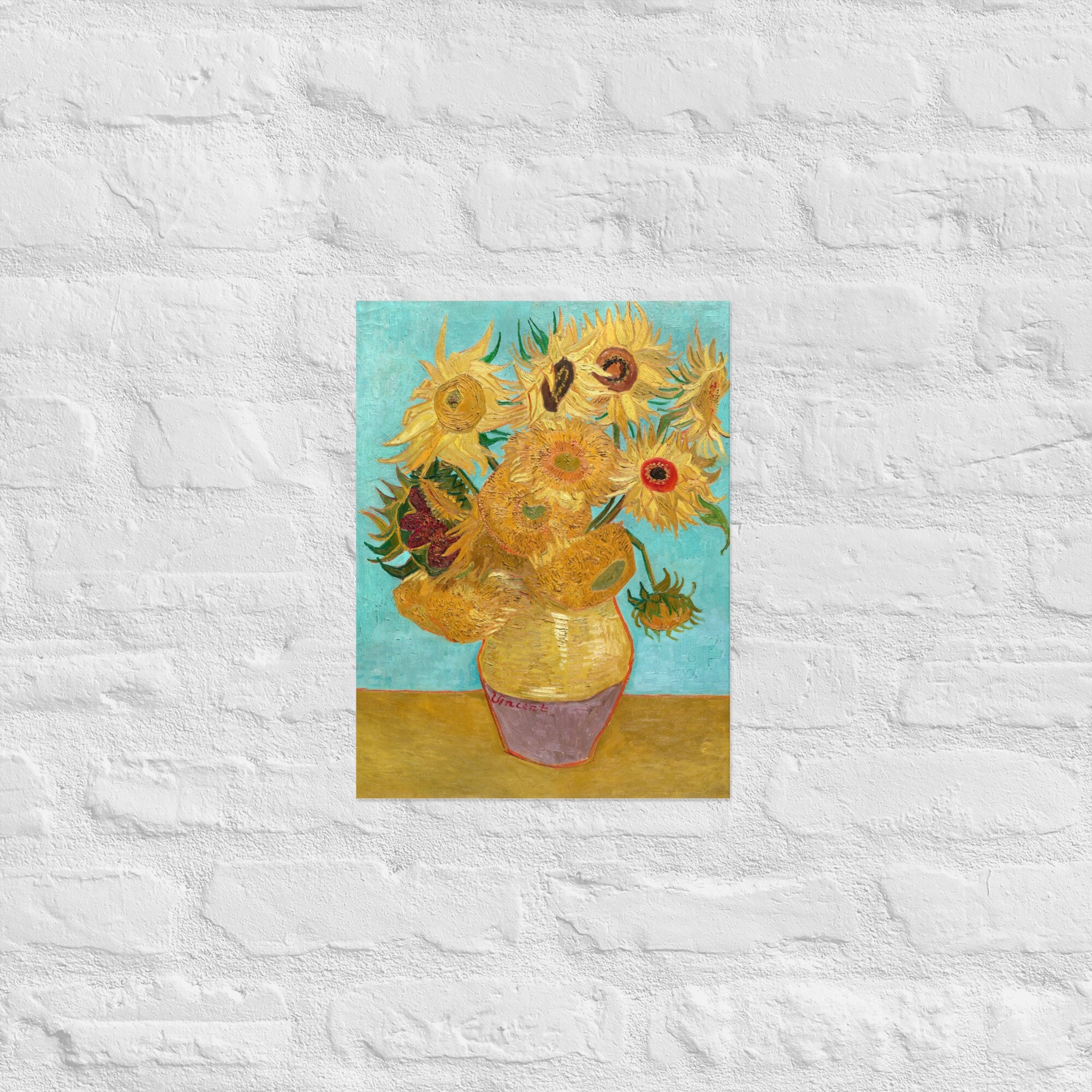 Van Gogh Sunflower Poster - Etsy
