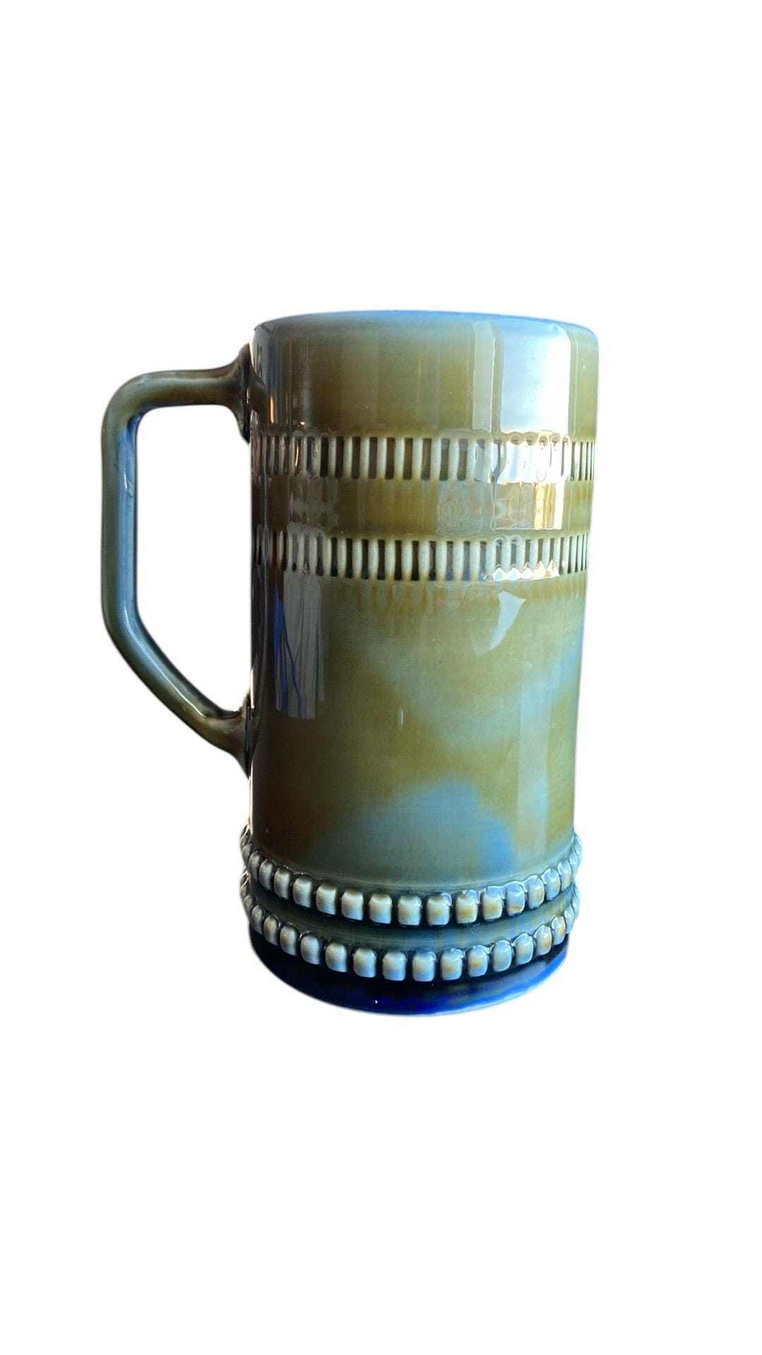 Irish Porcelain Big Beer Mug / Stein - Jade Green Made in Ireland 18 Oz ...