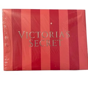 Victoria’s Secret Pink Striped Gift Box 7.25" X 7.25" Small - Etsy