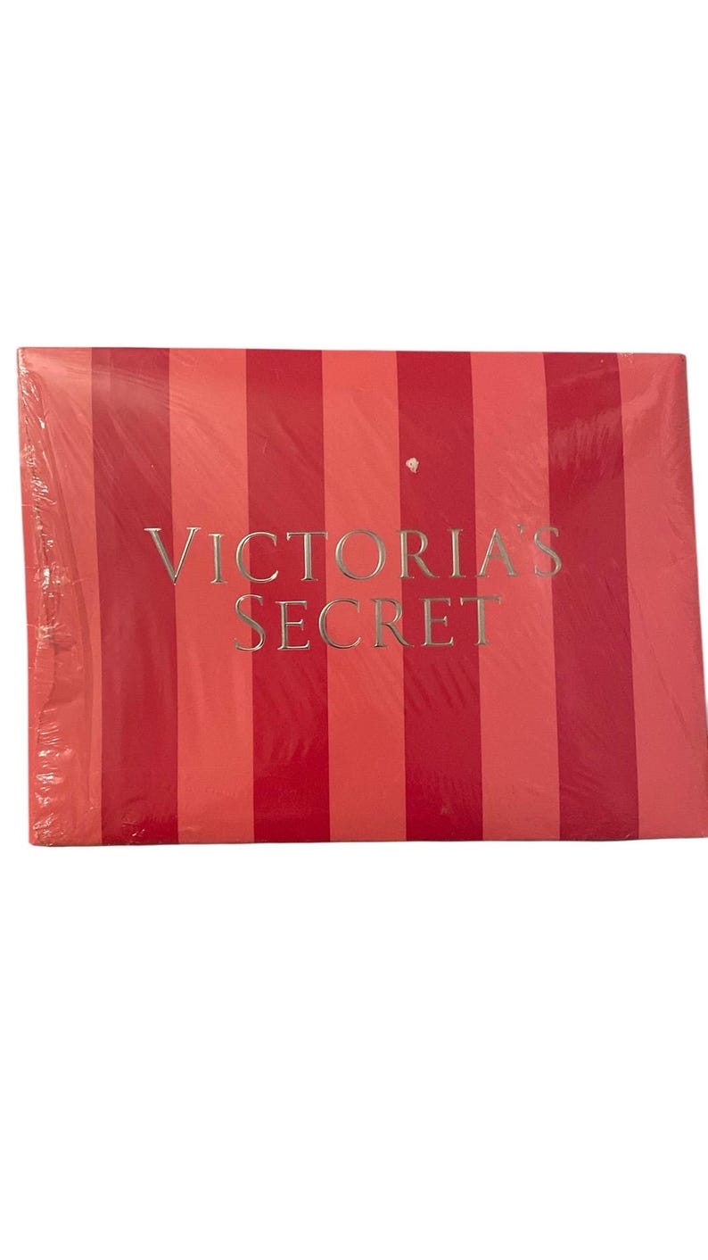 Victoria’s Secret Pink Striped Gift Box 7.25" X 7.25" Small - Etsy