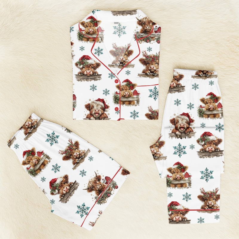 Highland Cow Pjs for Kids - Etsy