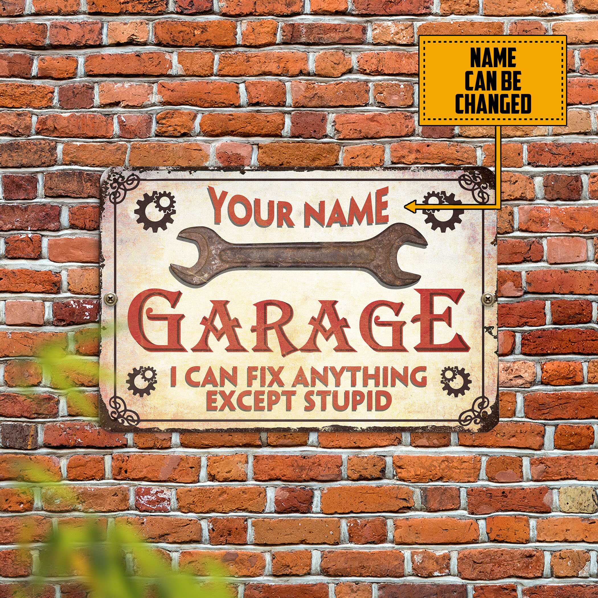 Auto Mechanic Garage Sign, Welcome Garage Metal Sign, Garage Sign ...