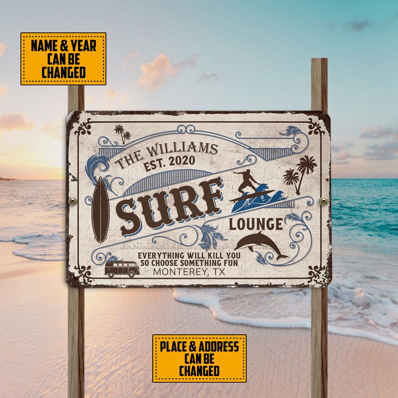 Surf Sign - Etsy
