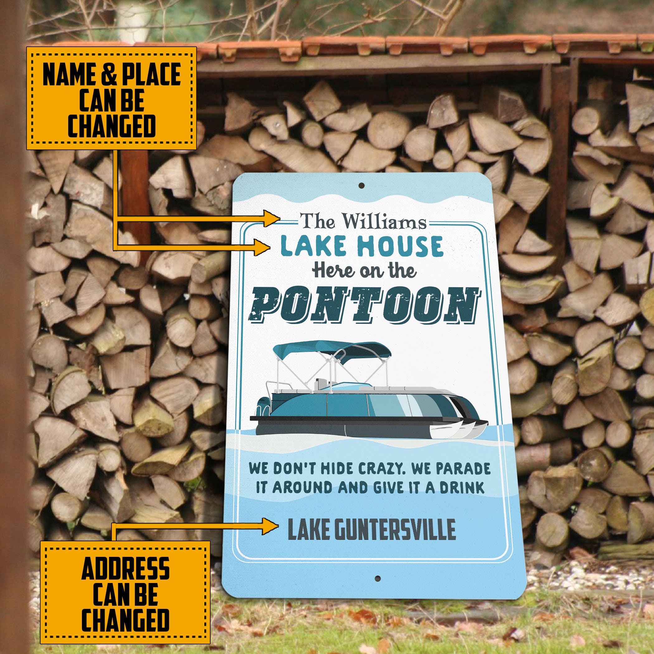 Boating Lake Sign, Lake House Metal Sign, Lake Tin Sign, Lake Sign ...