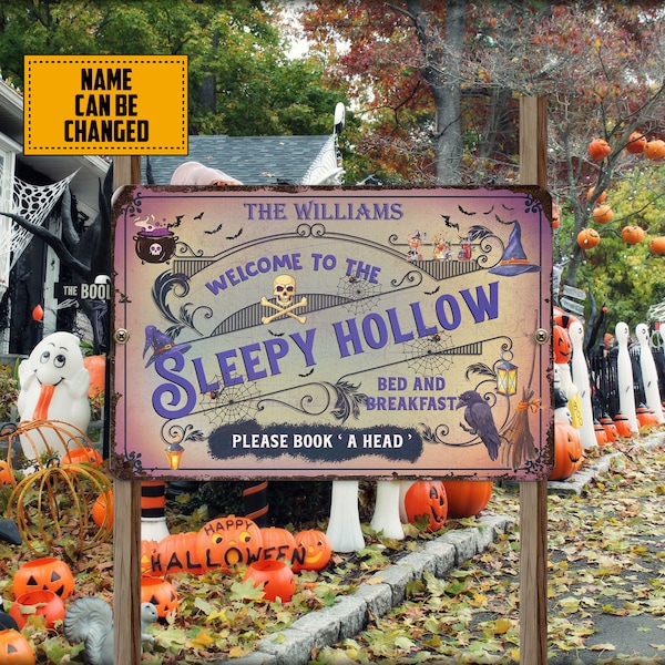 Welcome to Sleepy Hollow Sign - Etsy